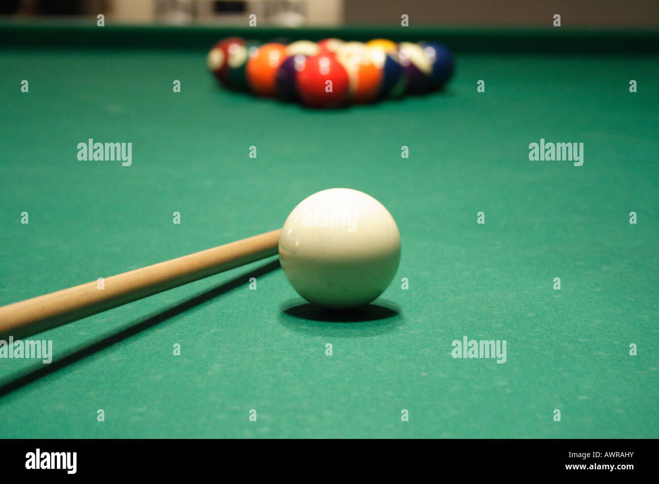 Billiard strike it ! Stock Photo - Alamy