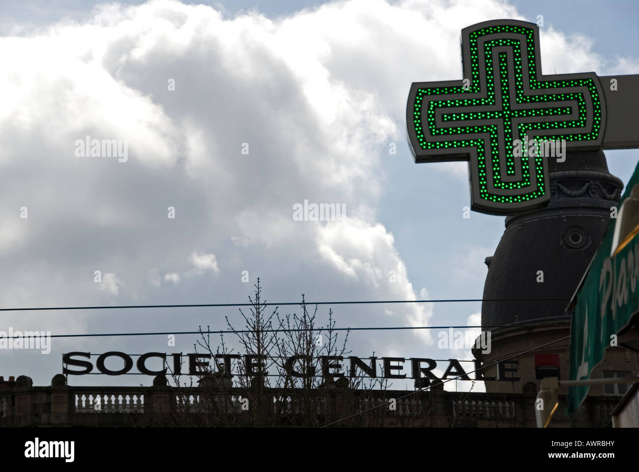 Stock photo showing the Societe Generale building in limoges France The ...