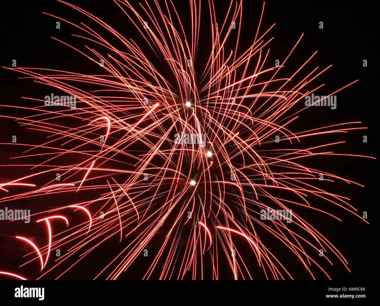 Fireworks Display on Bonfire Night Stock Photo - Alamy