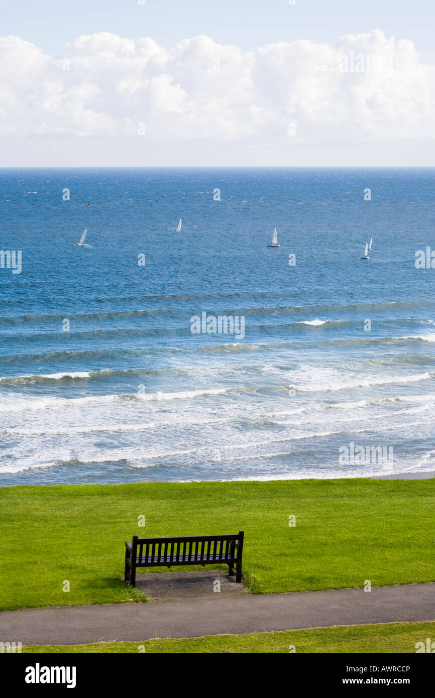 The top of West Cliff at Whitby, North Yorkshire Stock Photo - Alamy