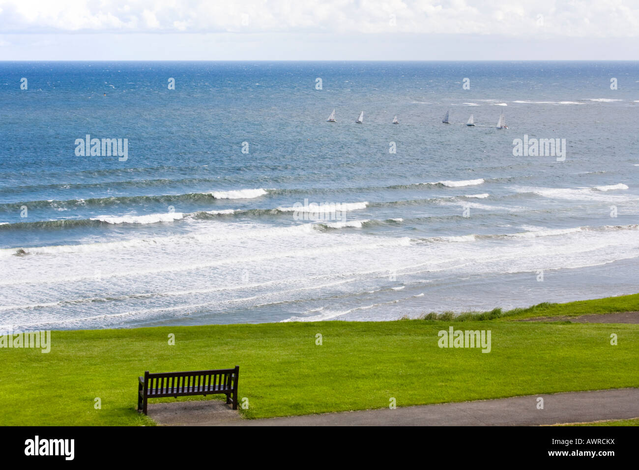 The top of West Cliff at Whitby , North Yorkshire Stock Photo - Alamy