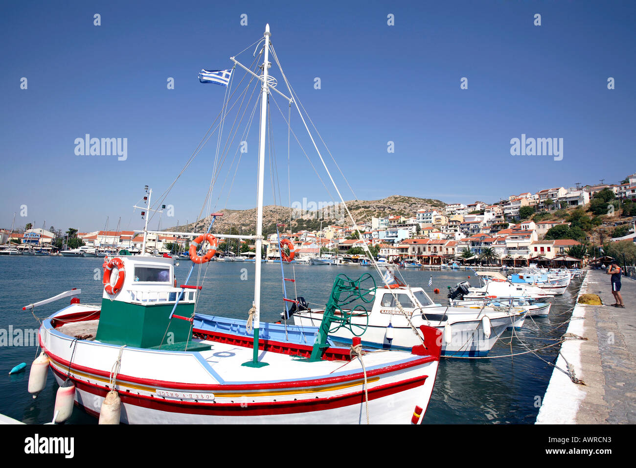 greece northern aegean islands samos the resort of pythagorion Stock ...