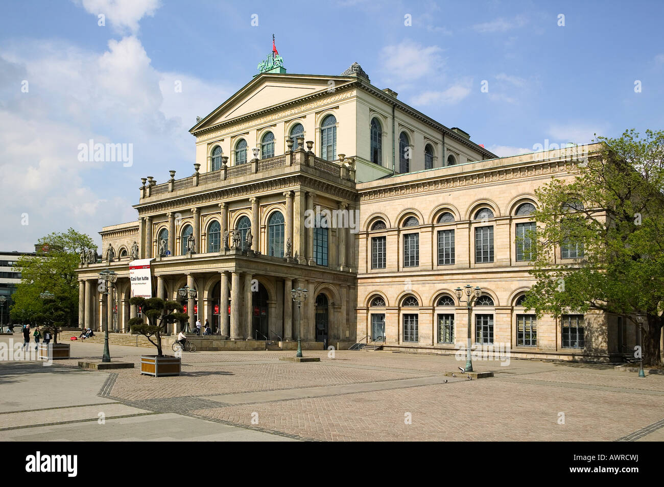 opera house Hanover Germany Europe old city culture architecture ...