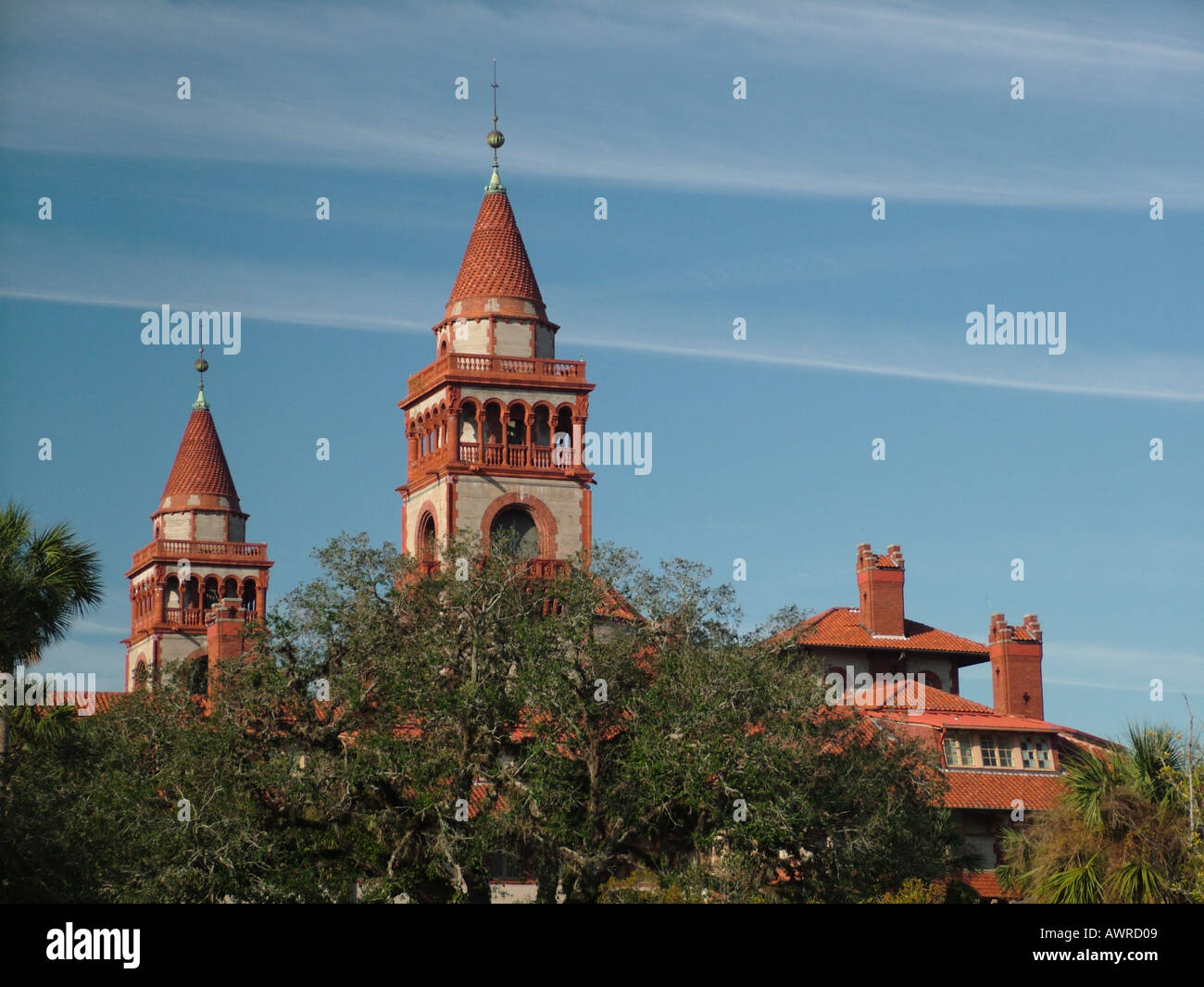 Florida st augustine flagler college former ponce de leon hi-res stock ...