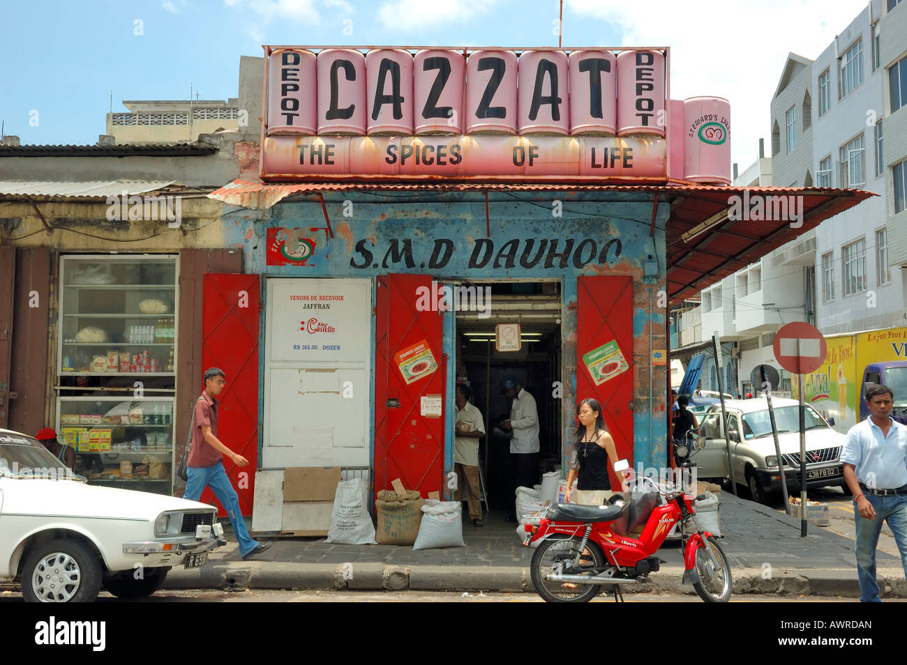 Street scene, port louis, Mauritius island Stock Photo - Alamy