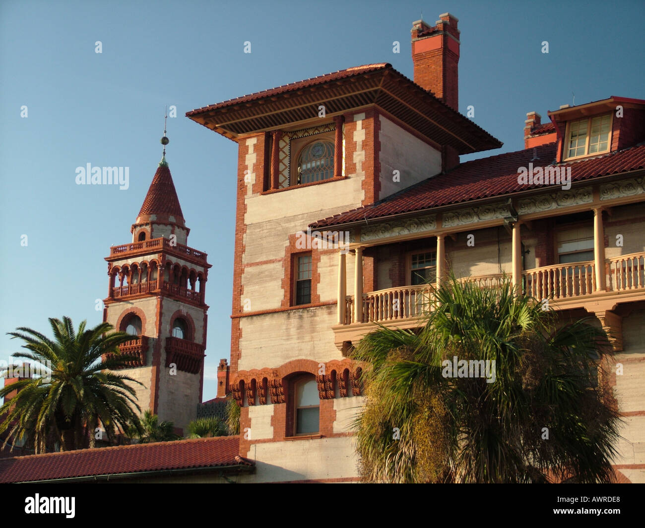Florida st augustine flagler college former ponce de leon hi-res stock ...