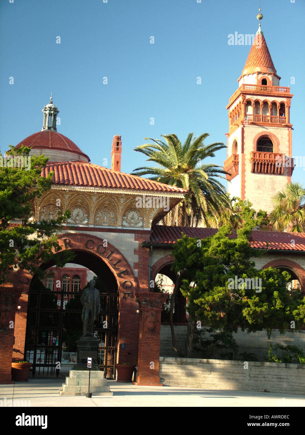 St augustine flagler college former ponce de leon hi-res stock ...