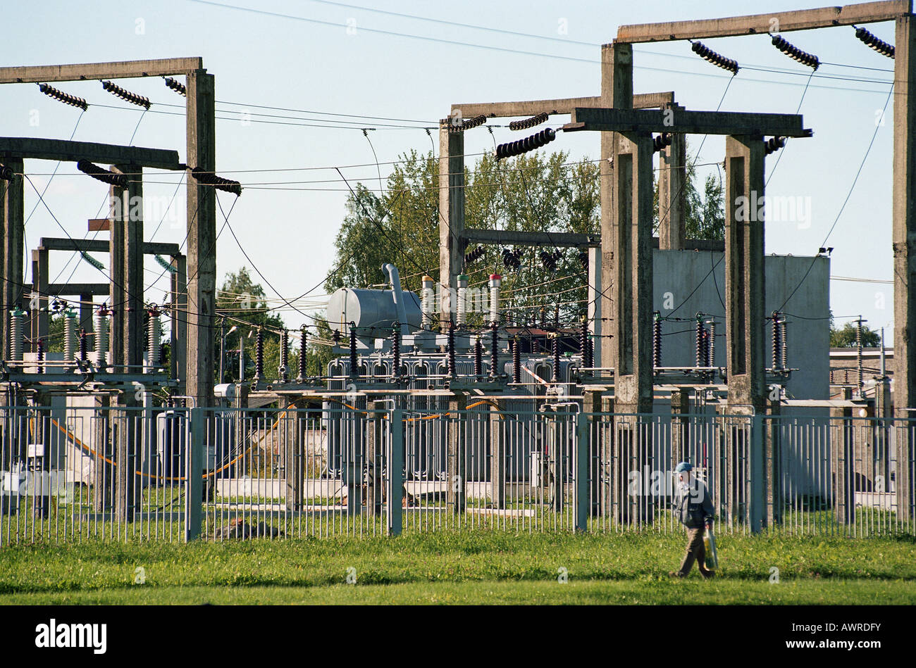 A voltage transformation substation in Narva, Estonia Stock Photo - Alamy