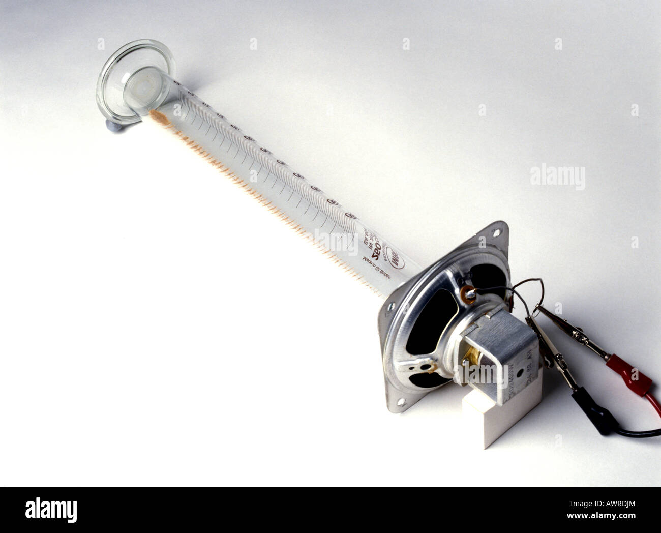 Standing sound wave showing nodes and antinodes using lycopodium powder ...