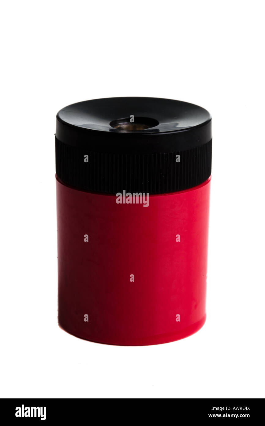 Vertical Pencil Sharpener on a white background Stock Photo - Alamy