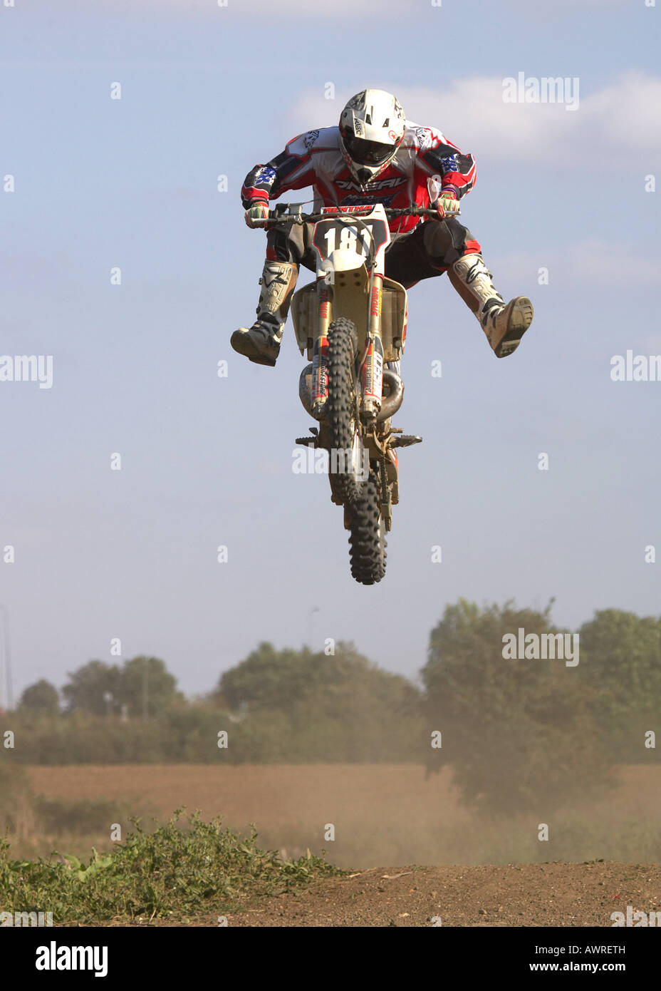 Motox rider jumping Stock Photo - Alamy