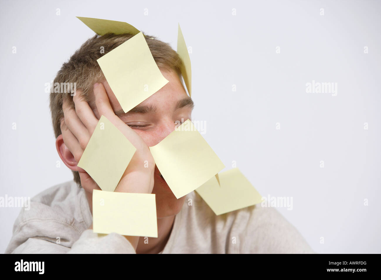 Making notes falling asleep hi-res stock photography and images - Alamy