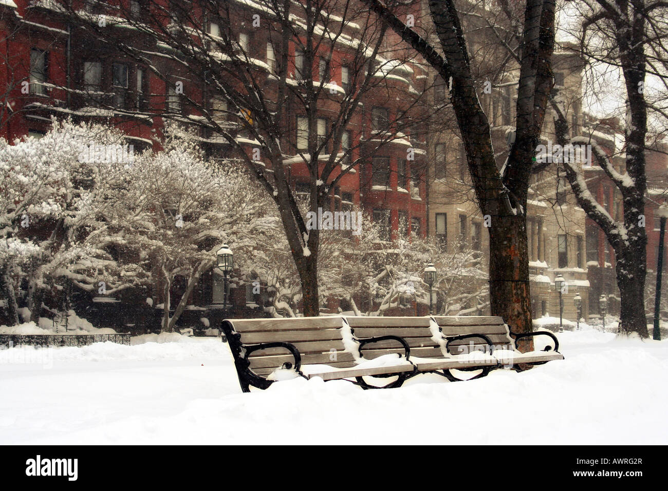 Boston back bay winter hi-res stock photography and images - Alamy