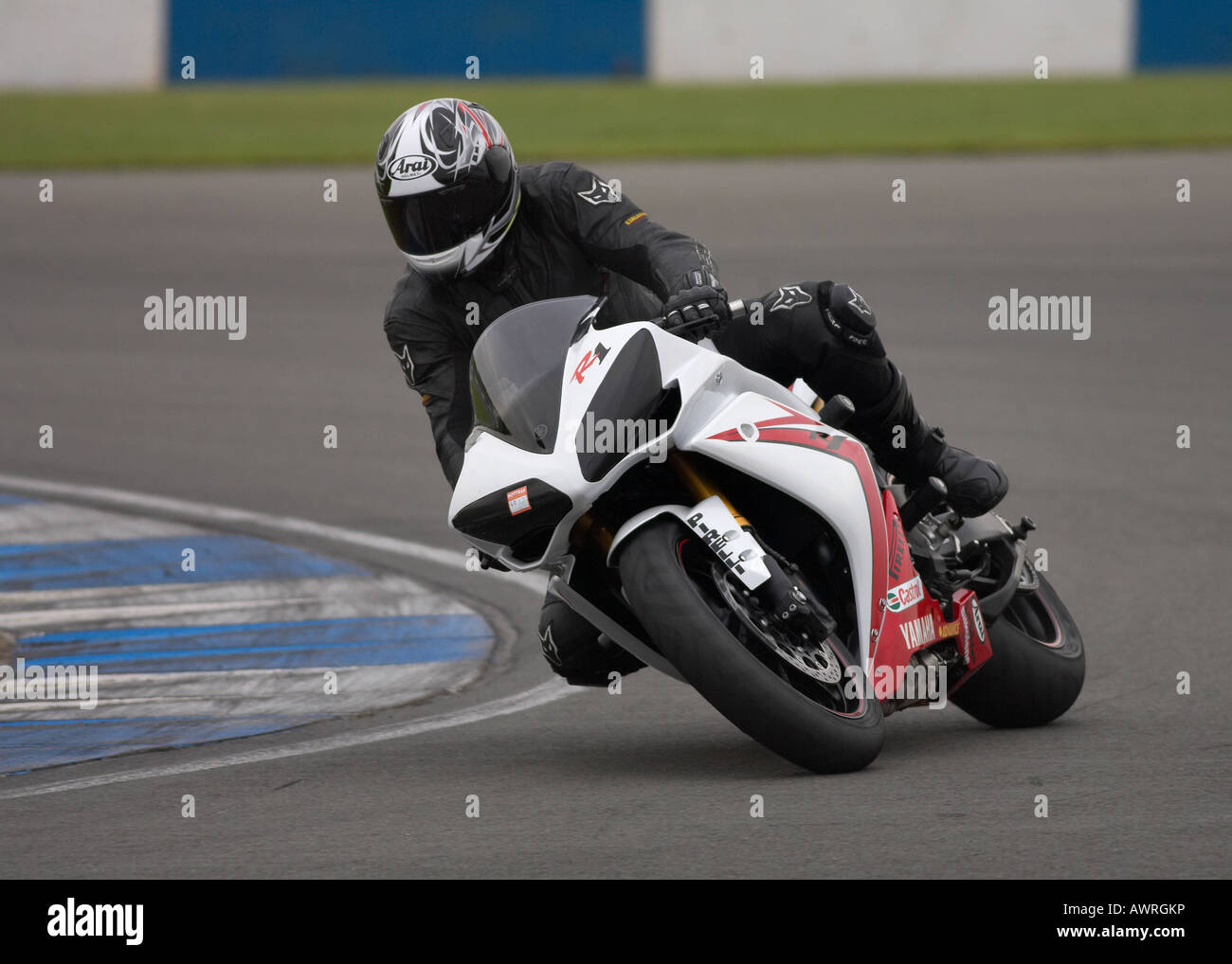 Yamaha motorcycle cornering hi-res stock photography and images - Alamy