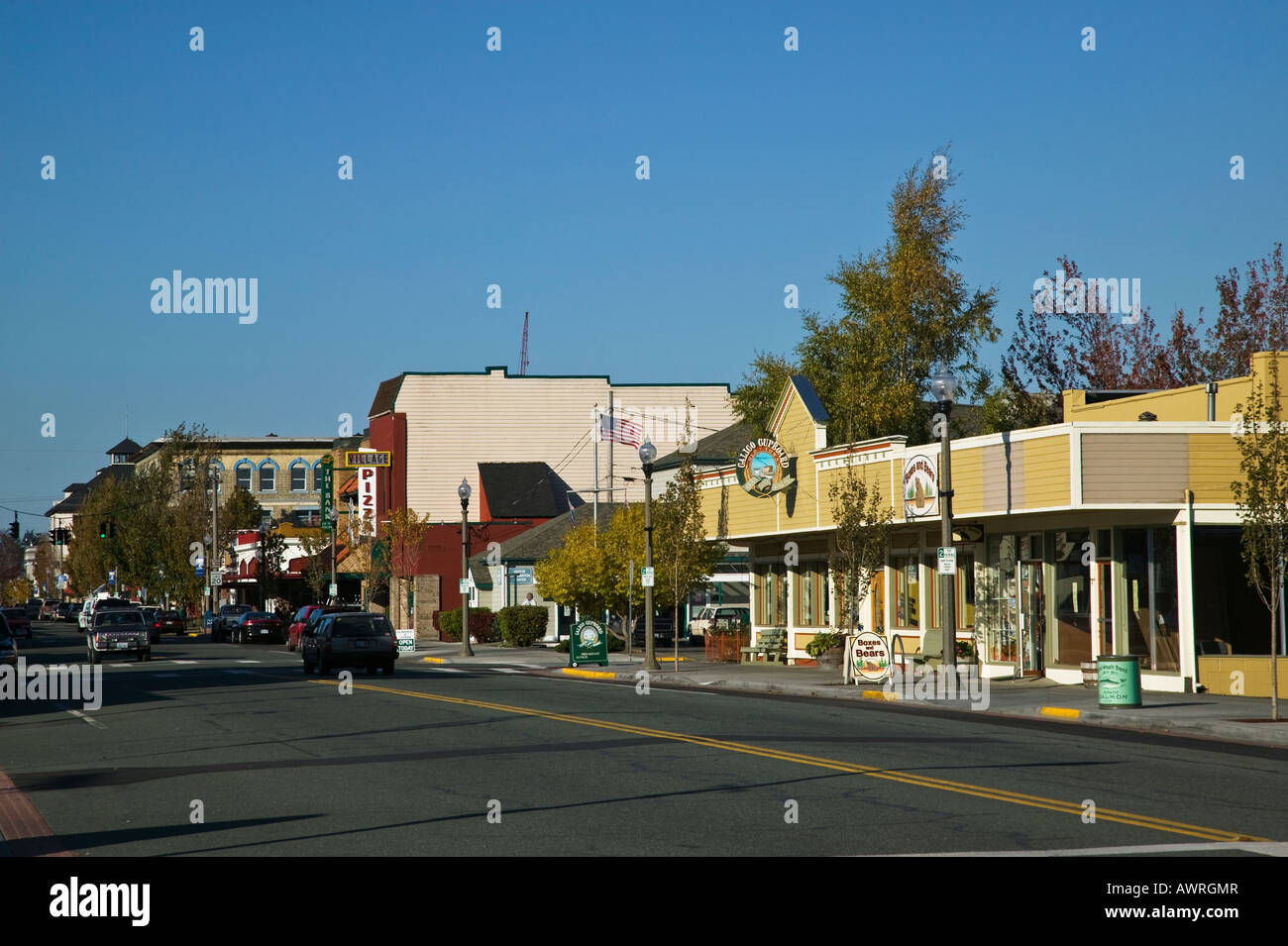 Downtown Anacortes, Washington, USA Stock Photo - Alamy