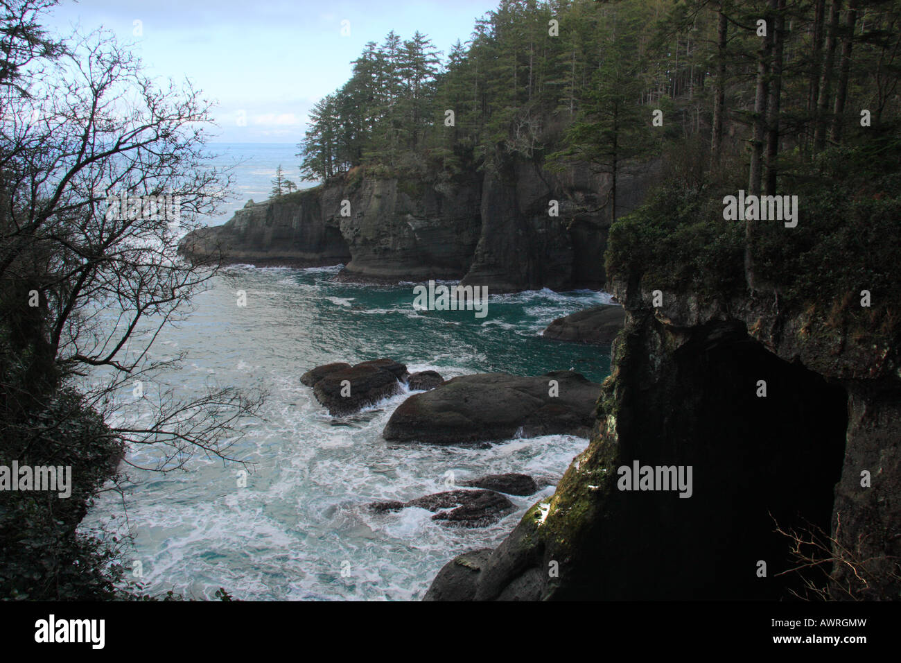 Cape Flattery Cave, Washington, USA Stock Photo - Alamy