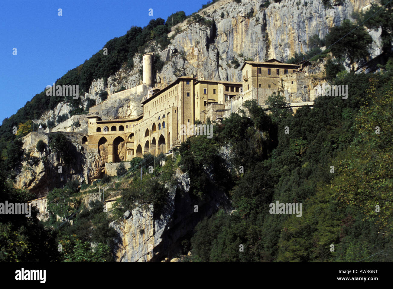 Benedictine monastery of Subiaco in Italy Stock Photo - Alamy
