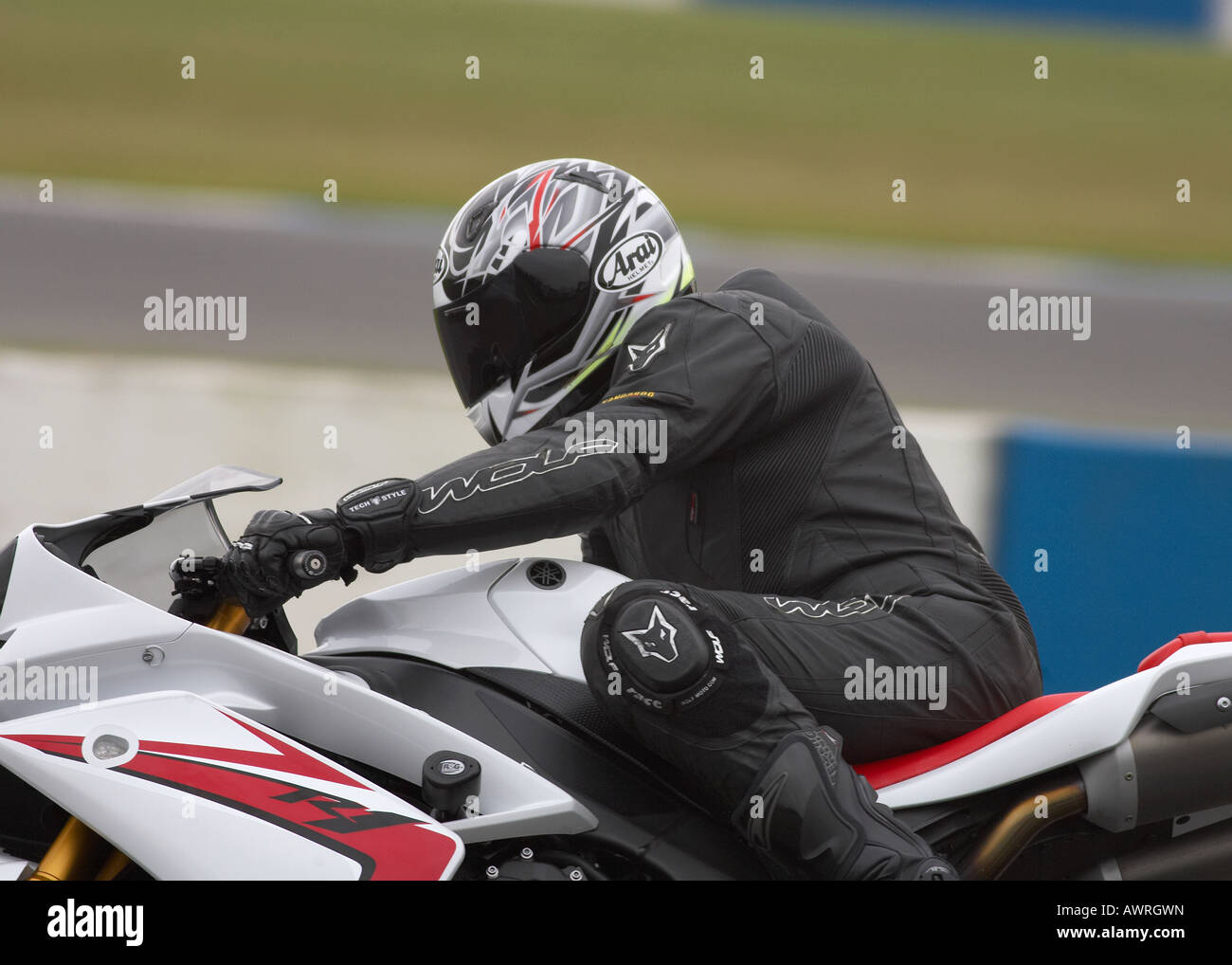 Yamaha motorcycle cornering hi-res stock photography and images - Alamy