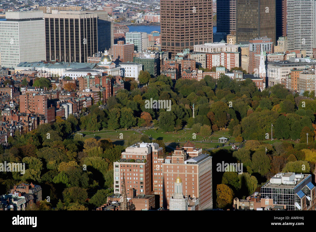 Boston common aerial hi-res stock photography and images - Alamy
