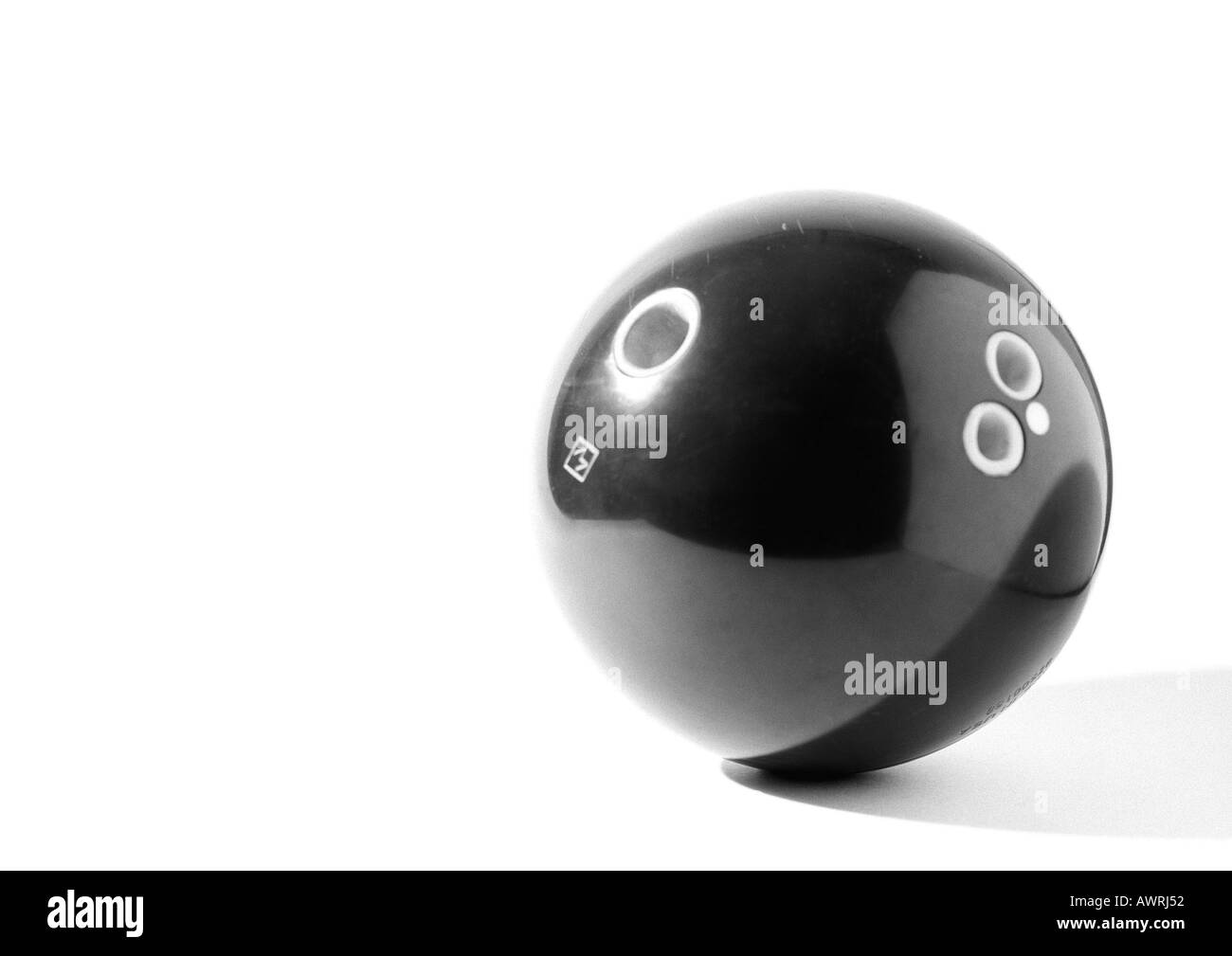 Bowling ball, b&w Stock Photo - Alamy
