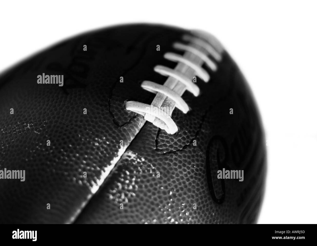 Football, close-up, b&w Stock Photo - Alamy