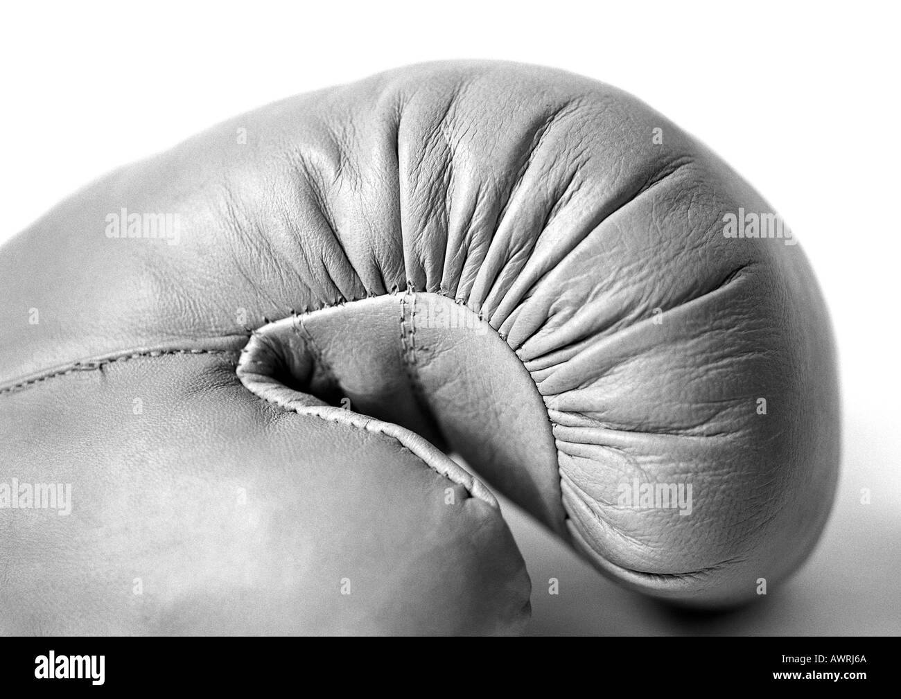 Boxing glove, close-up, b&w Stock Photo - Alamy