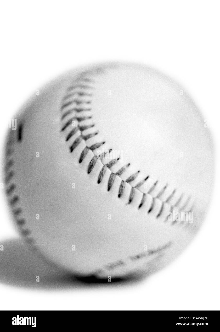 Baseball, close-up, b&w Stock Photo - Alamy