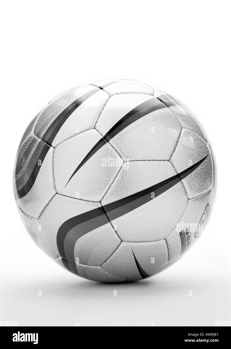 Soccer ball, b&w Stock Photo - Alamy