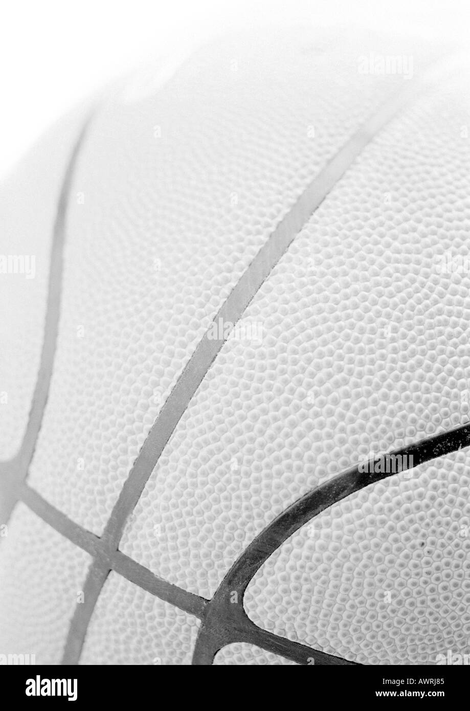 Basketball, extreme close-up, b&w Stock Photo - Alamy