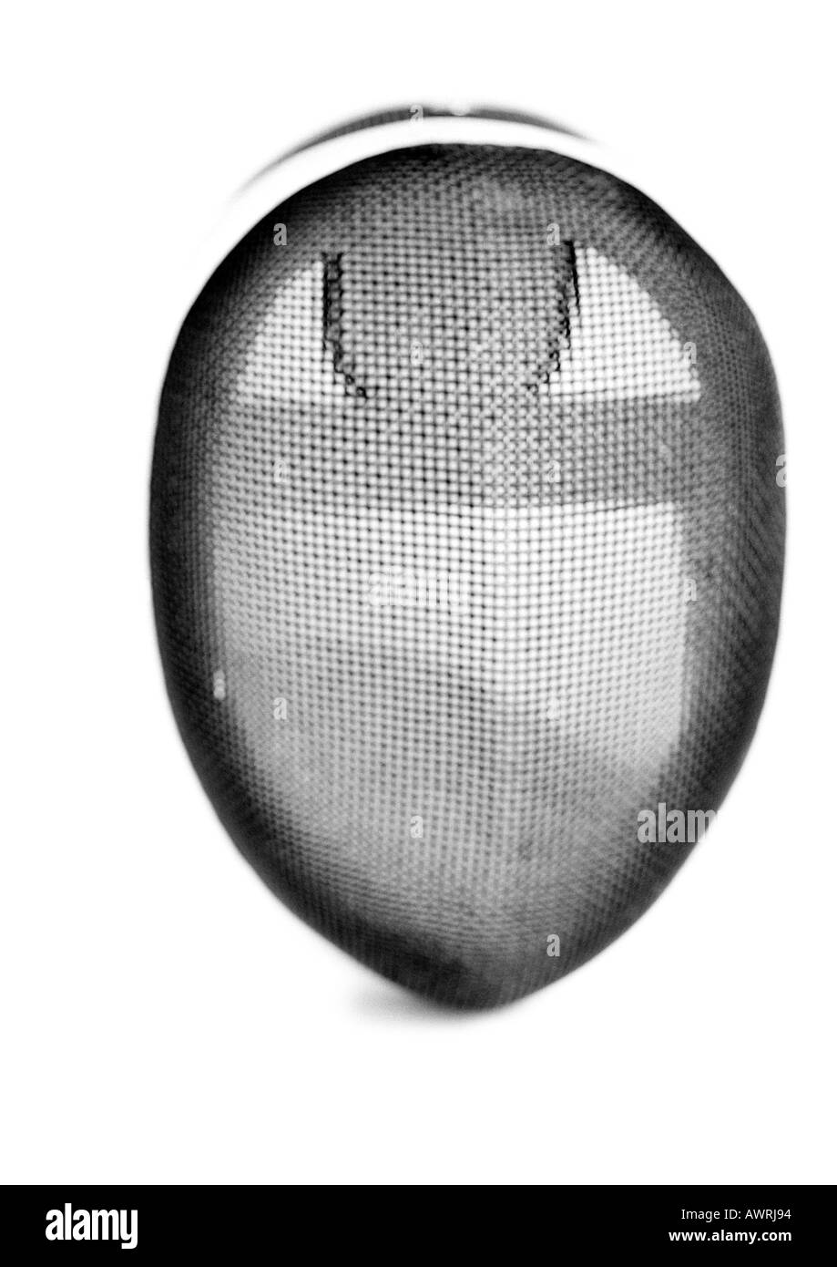 Fencing mask, b&w Stock Photo - Alamy