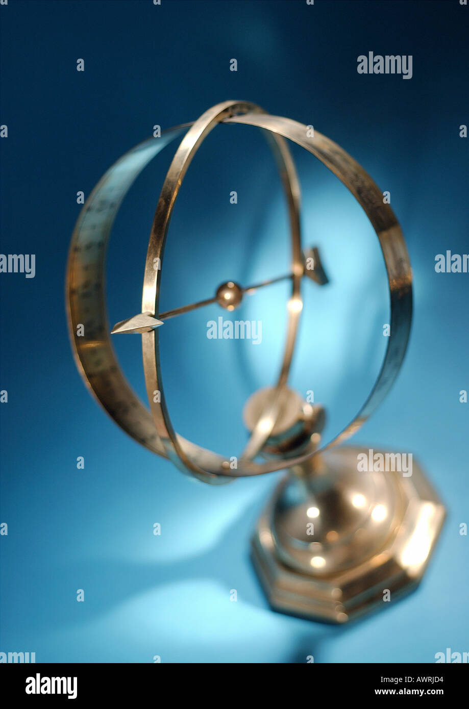 Astronomer's compass, elevated view Stock Photo - Alamy