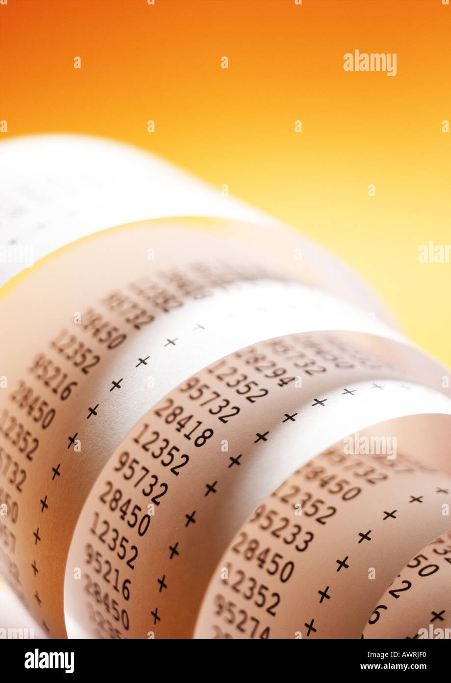 Receipt Bill Book High Resolution Stock Photography and Images - Alamy