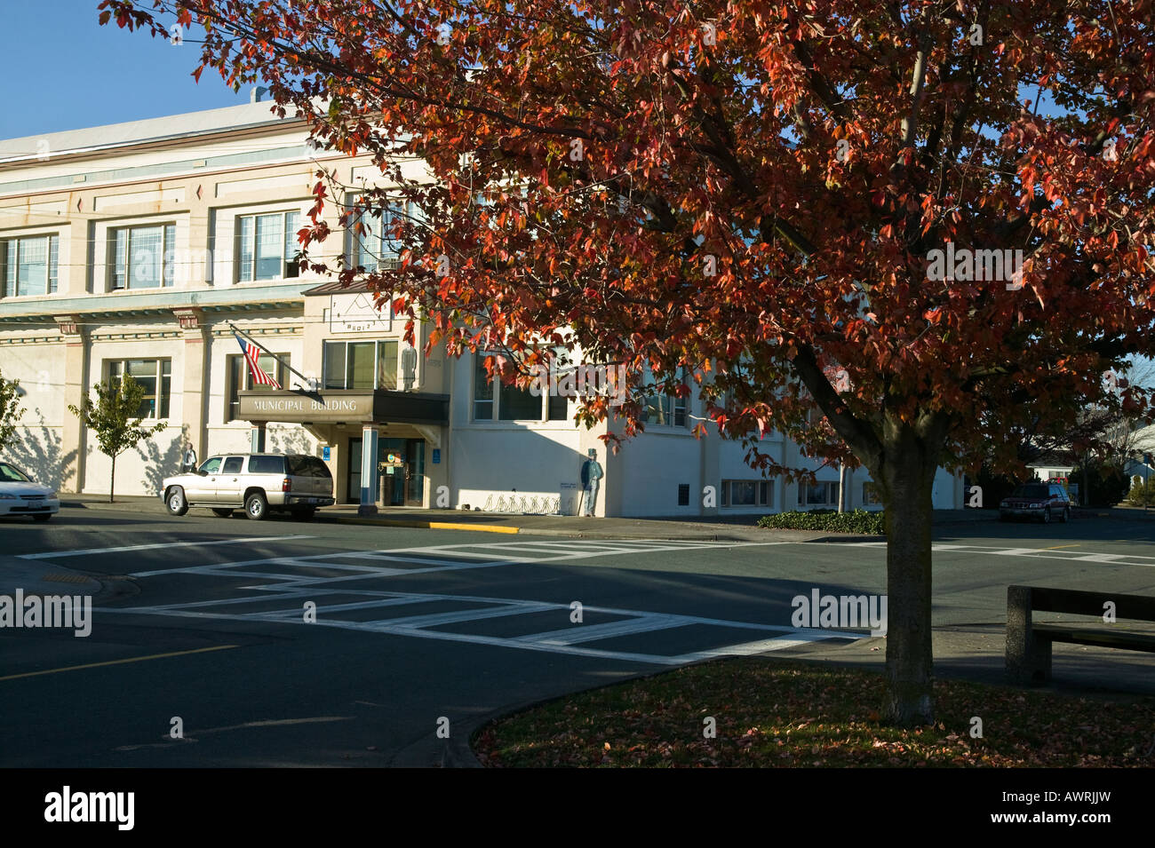 Downtown Anacortes, Washington, USA Stock Photo - Alamy