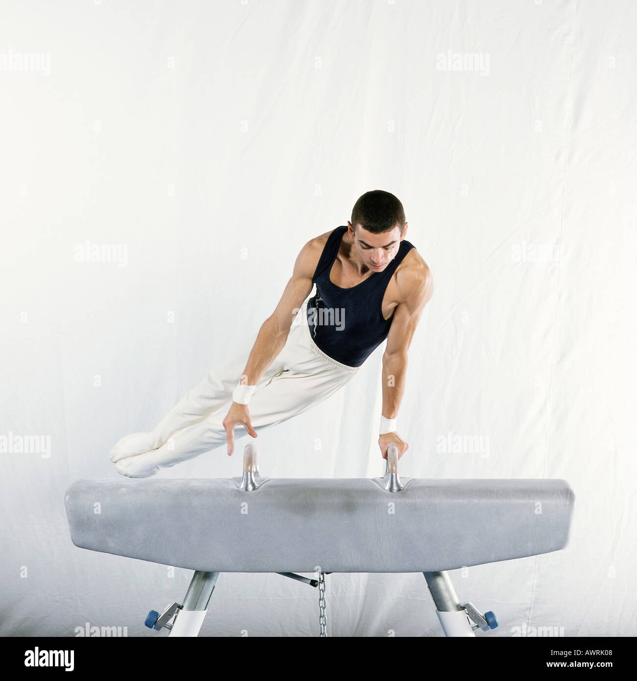 Male pommel horse gymnastics hi-res stock photography and images - Alamy