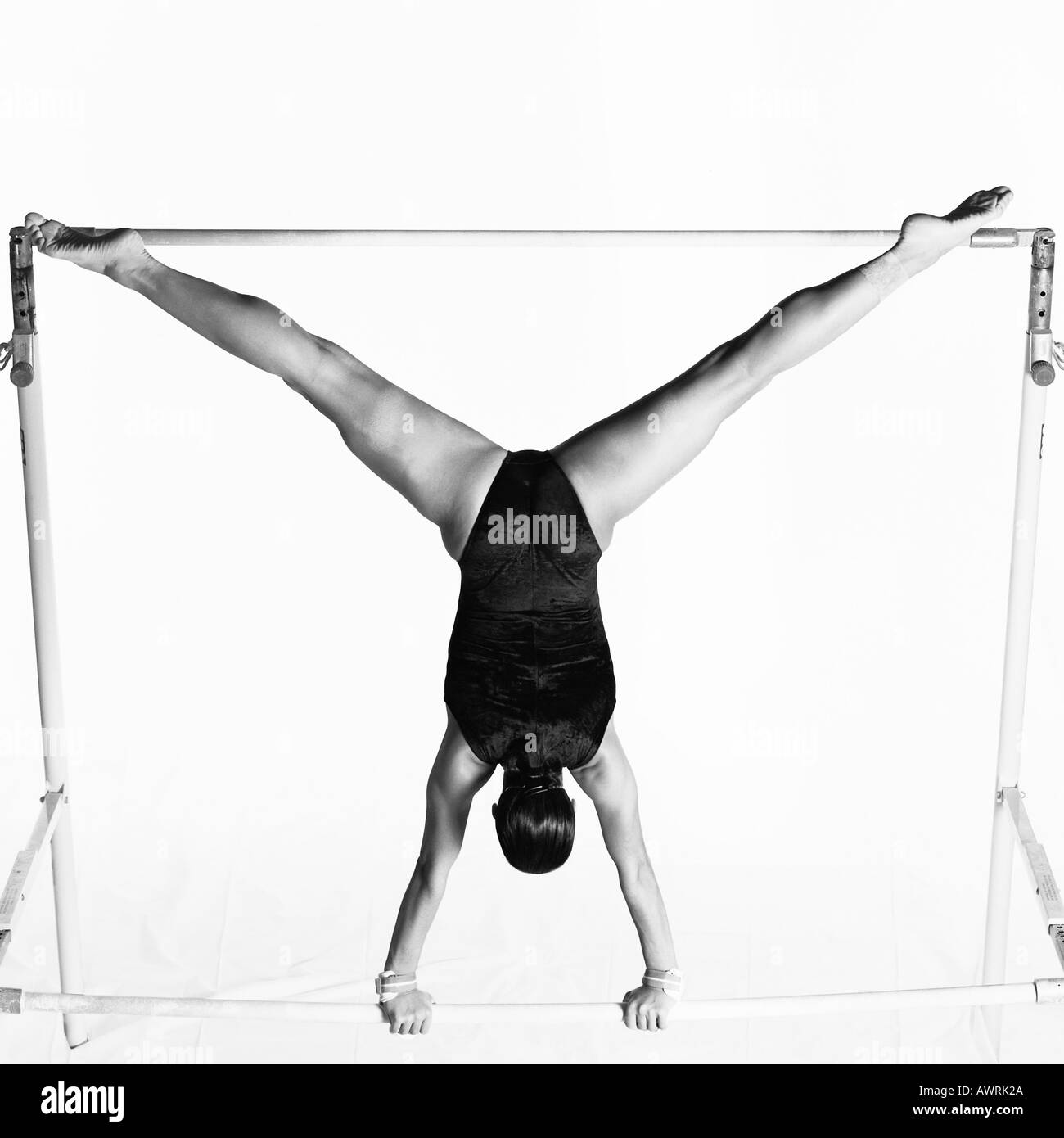 Woman back view tense Black and White Stock Photos & Images - Alamy
