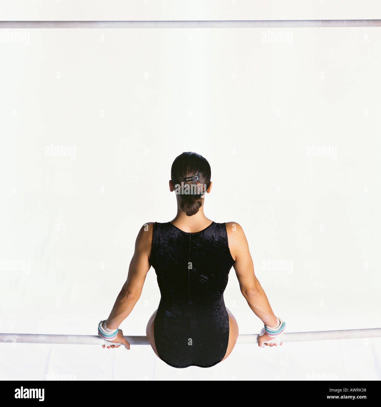 Rear view gymnast hi-res stock photography and images - Alamy