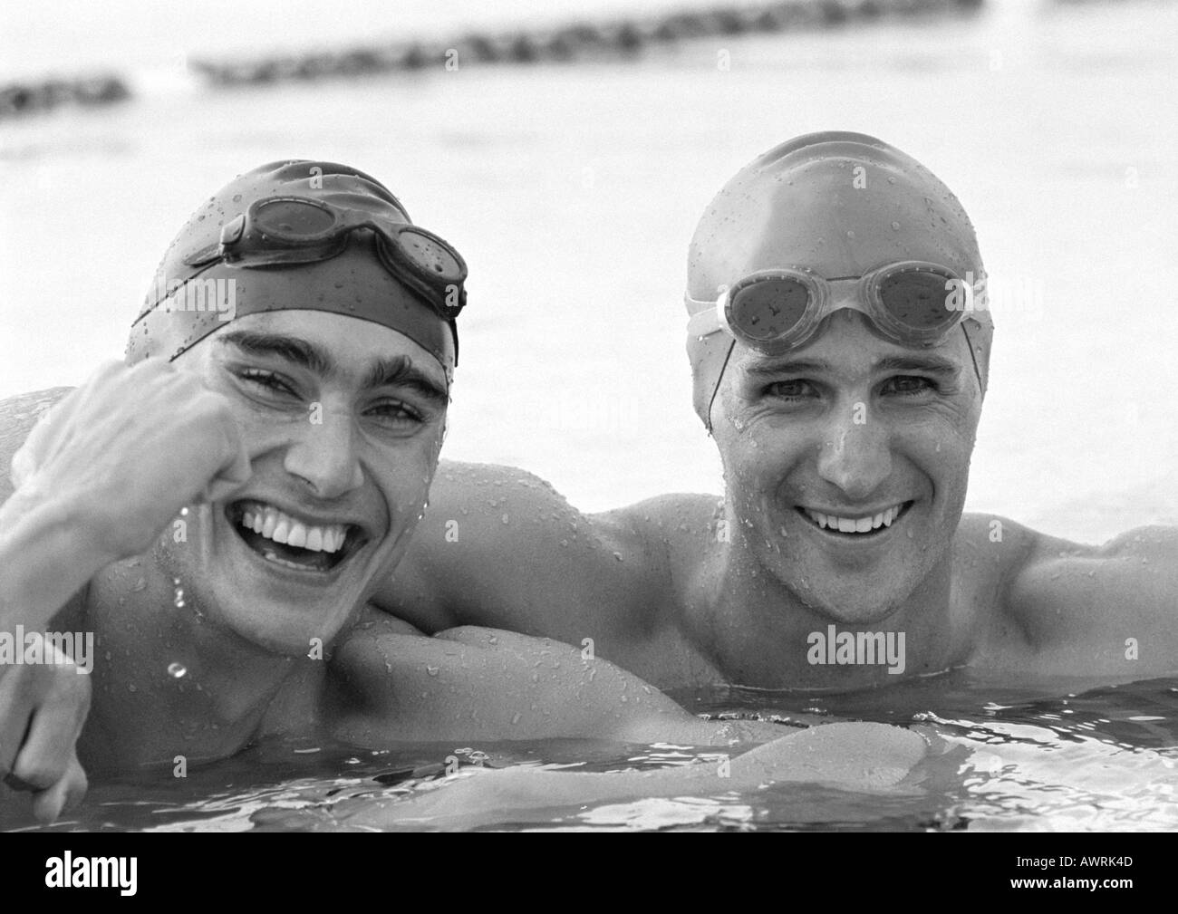 Male swimmers athletes Black and White Stock Photos & Images - Alamy