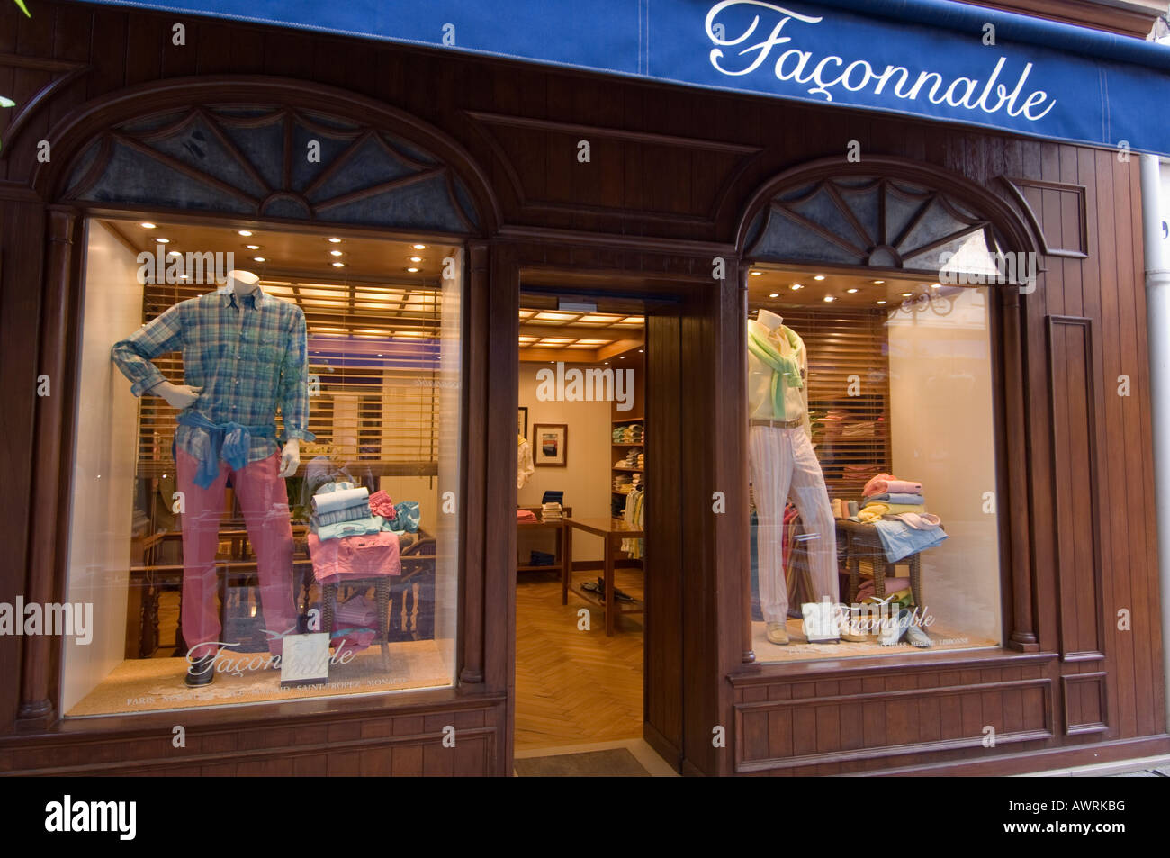 Faconnable Rue Paradis Nice French Riviera France Stock Photo - Alamy