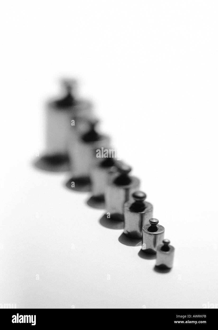 Weights and scales Black and White Stock Photos & Images - Alamy