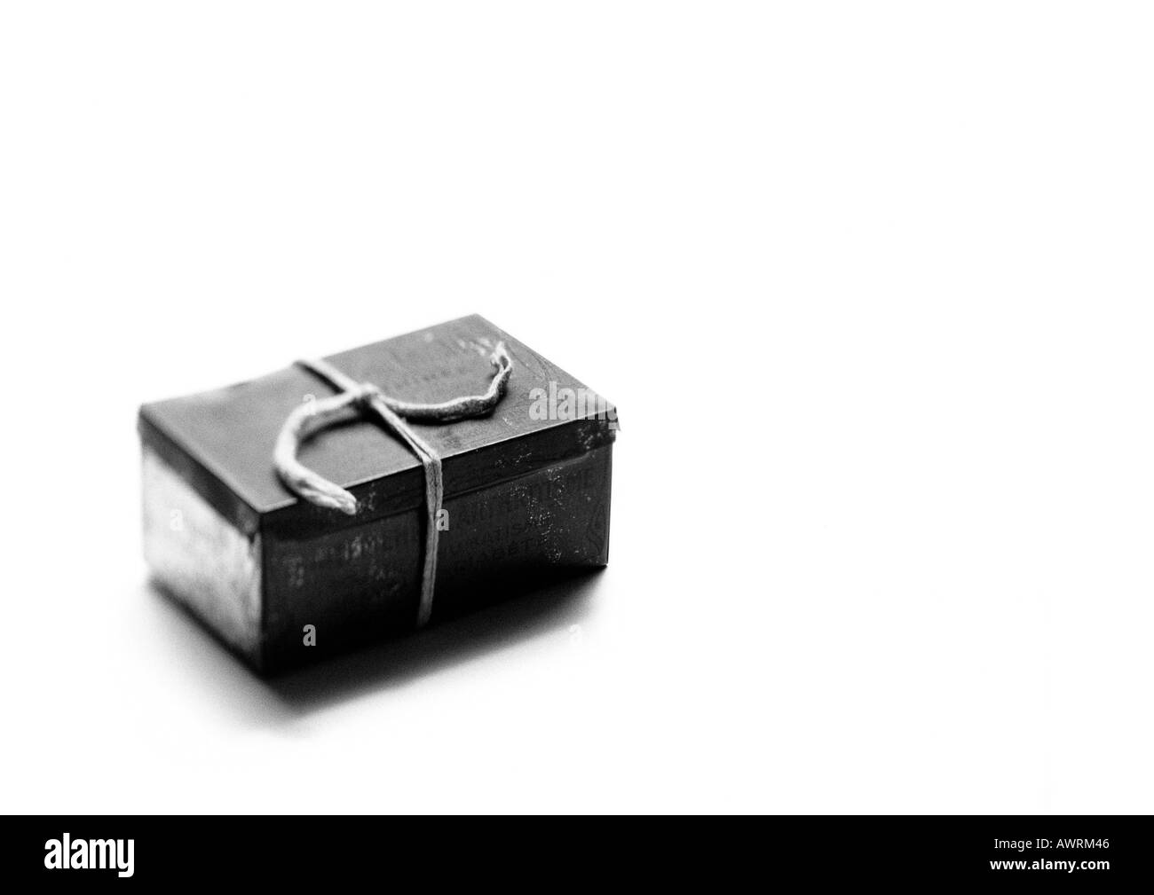 Metal trunk box Black and White Stock Photos & Images - Alamy