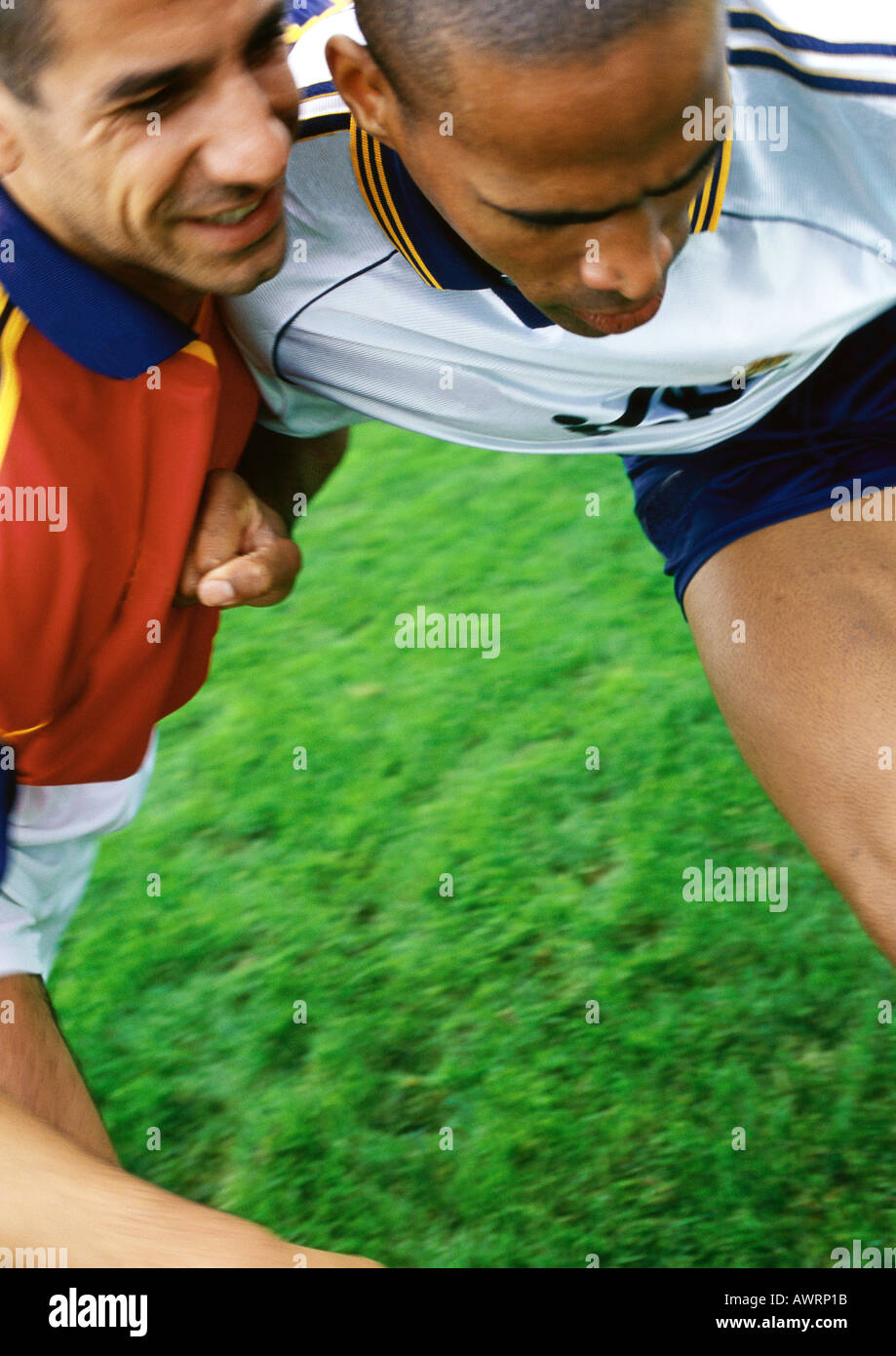 Two soccer players, portrait Stock Photo - Alamy