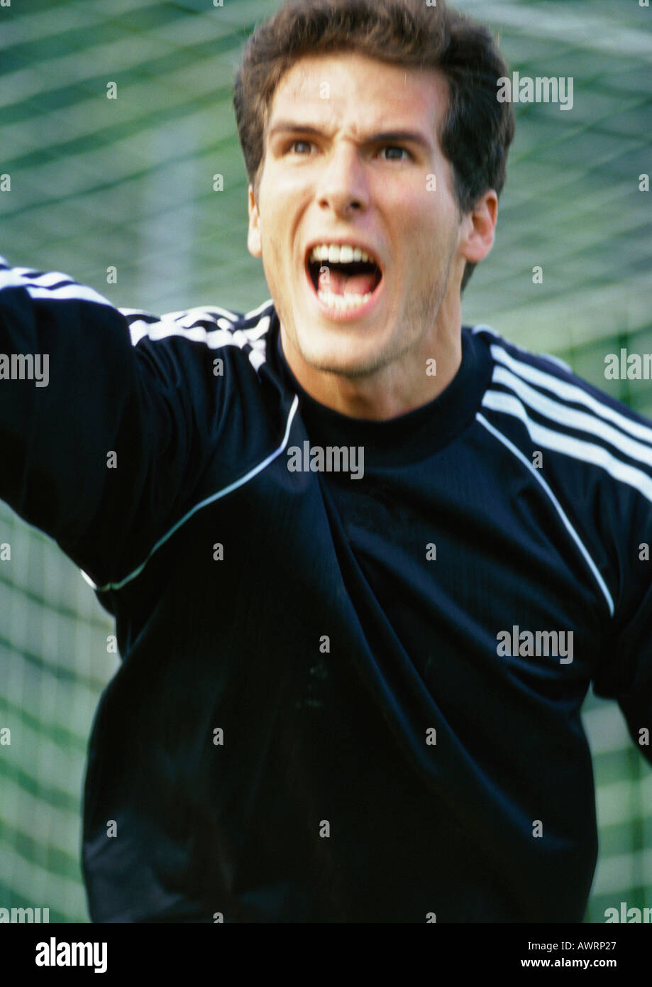 Angry goalkeeper hi-res stock photography and images - Alamy