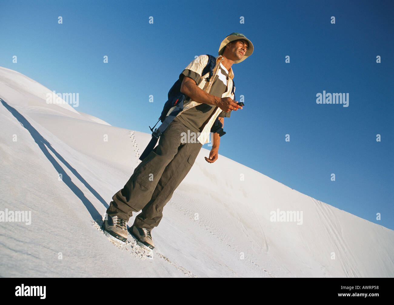 Hiker using compass to orient Stock Photo - Alamy Hiker using compass to orient Stock Photo - Alamy