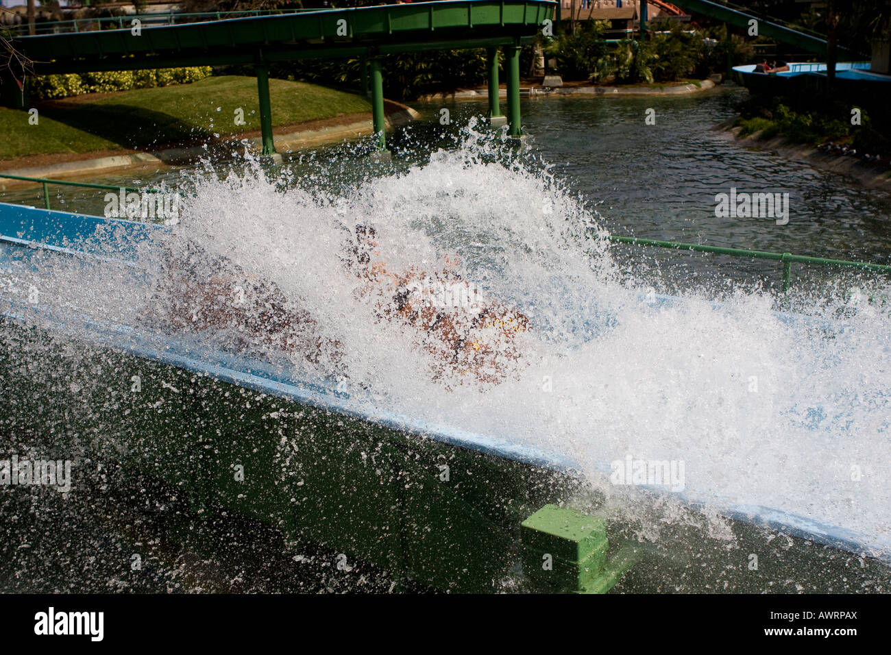 Log Flume Ride at Busch Gardens Florida USA Stock Photo - Alamy