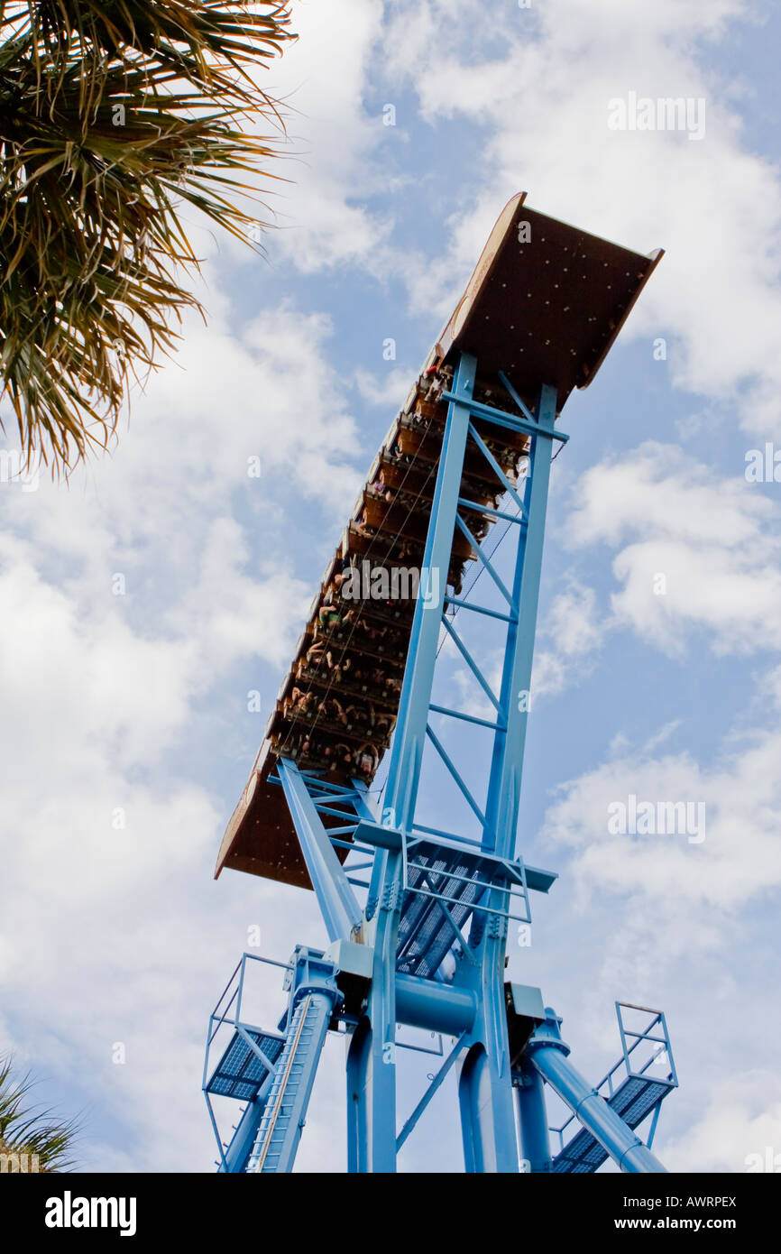 The Phoenix Theme Park Ride at Busch Gardens Florida USA Stock Photo ...