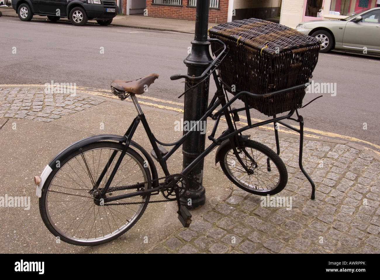 Trade Bike parked in a uk street Stock Photo - Alamy