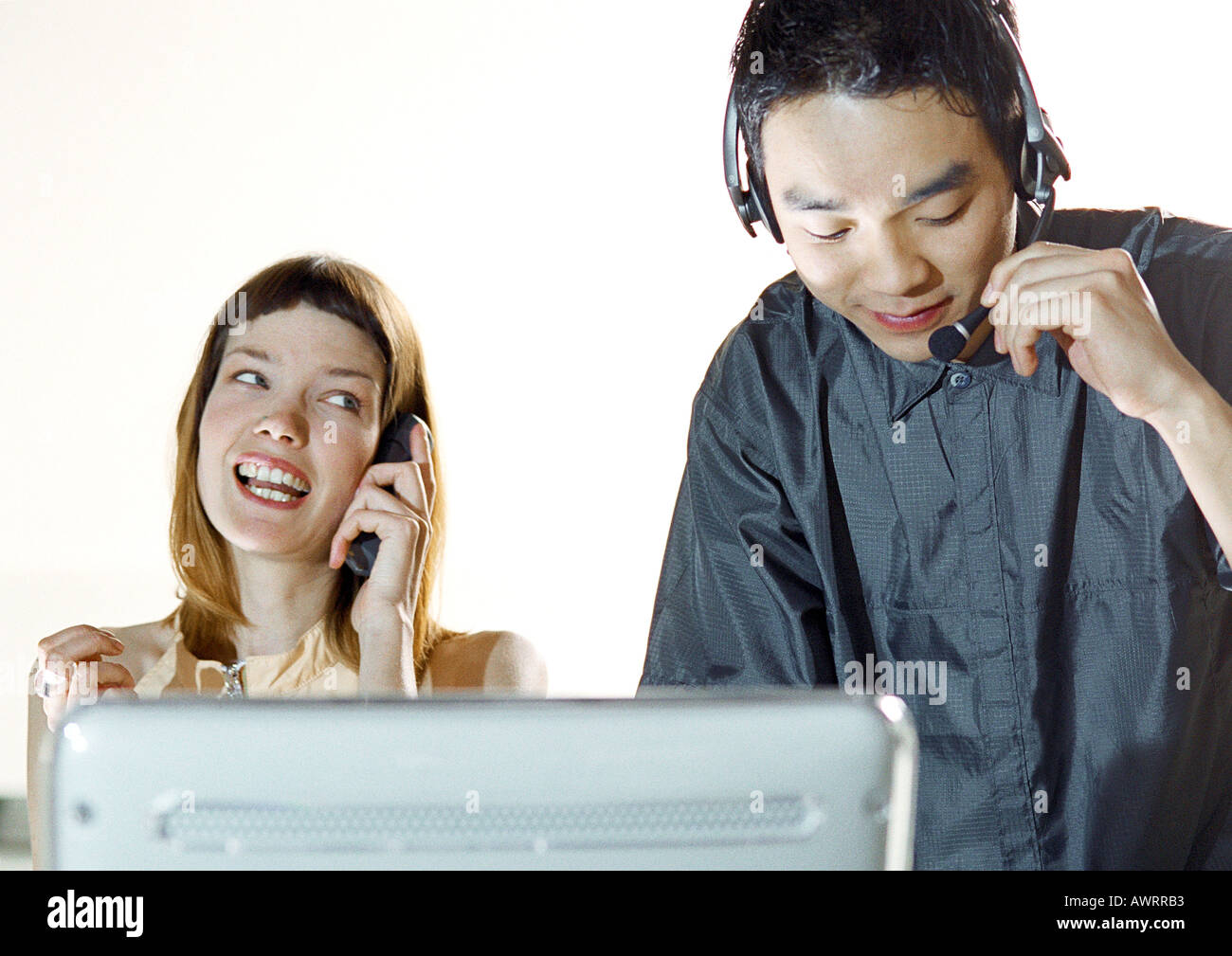 Mobile head sets hi-res stock photography and images - Alamy