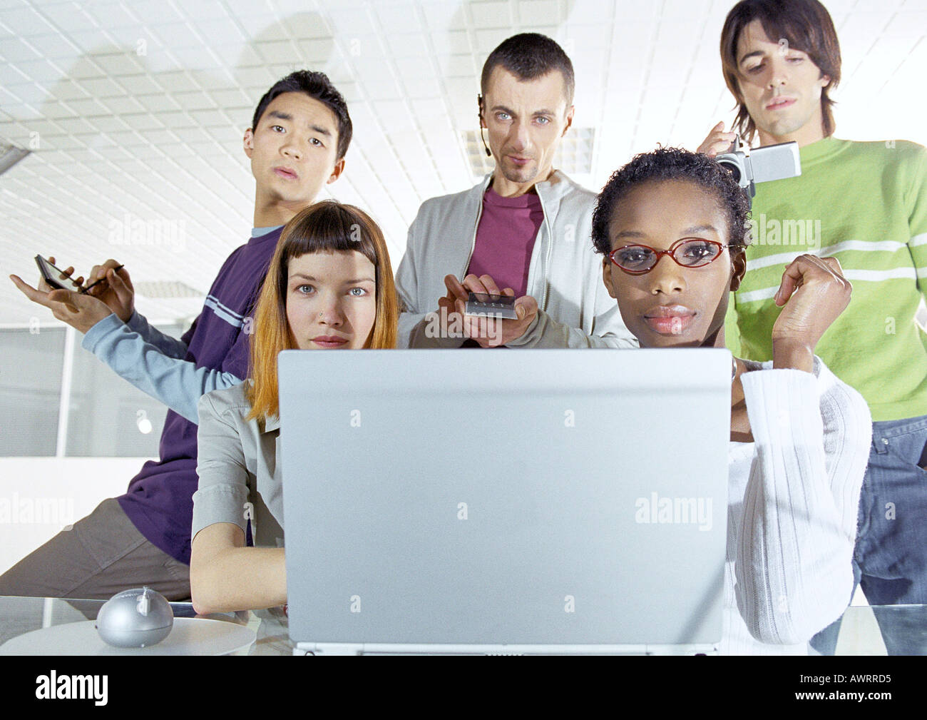 Diverse group people gathered on hi-res stock photography and images ...