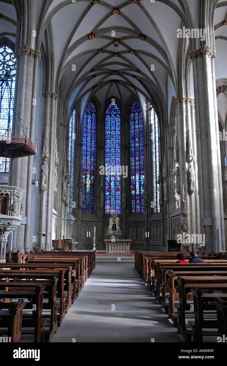 Interior, St. Lamberti Church, Muenster, North Rhine-Westphalia ...