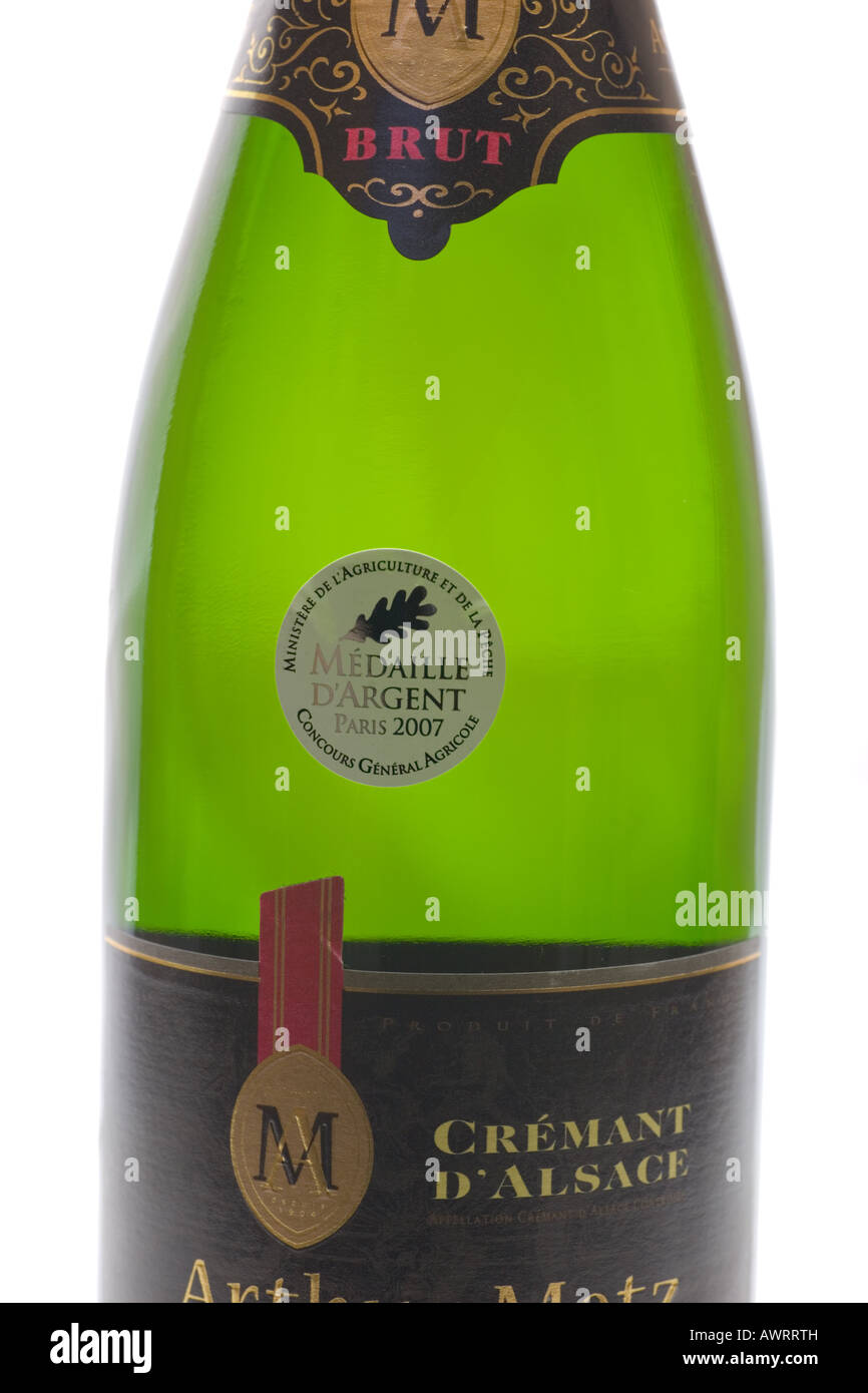 Cremant d Alsace bubbly from the Alsace region Winner of a medaille d ...